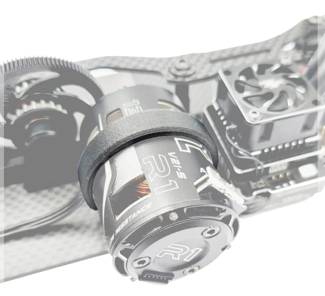 RCMaker 3D PRO CF/NYLON ESC AND FAN WIRE ROUTE FOR MID MOTOR TC ...